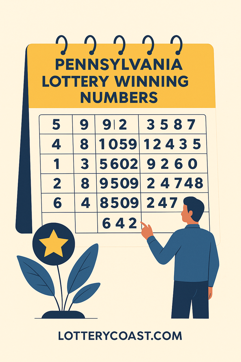 What are the Pennsylvania Lottery winning numbers at all times?