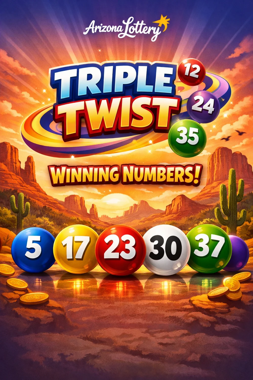Triple Twist Arizona (AZ) Lottery Results: Latest Winning Numbers