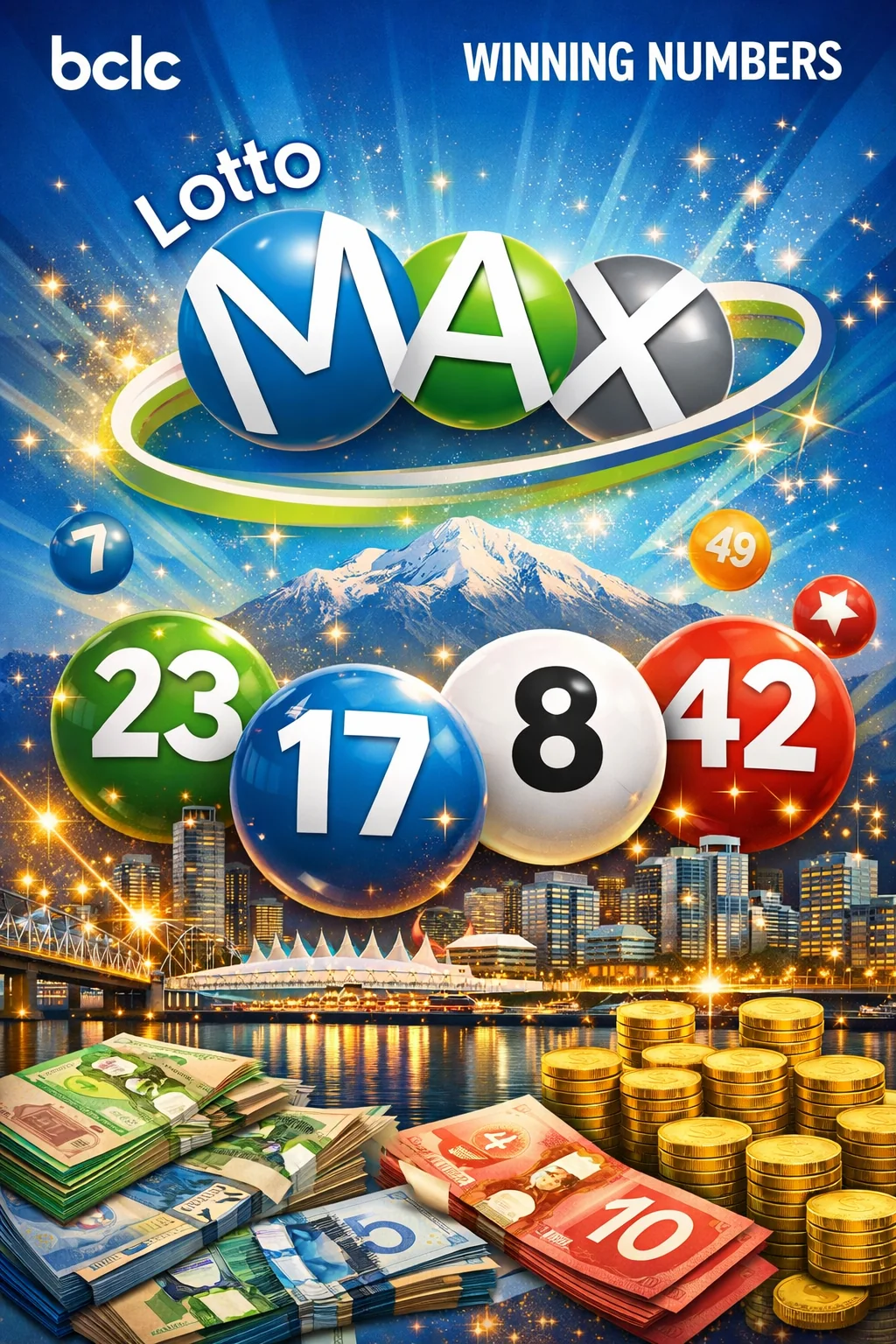 Lotto Max British Columbia Lottery Results: Latest Winning Numbers