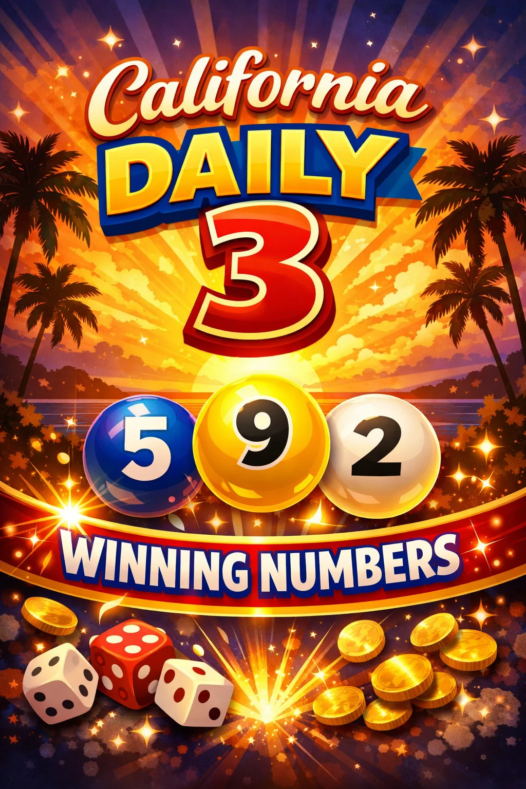 California ~ Daily 3 ~ Lottery Results & Winning Numbers