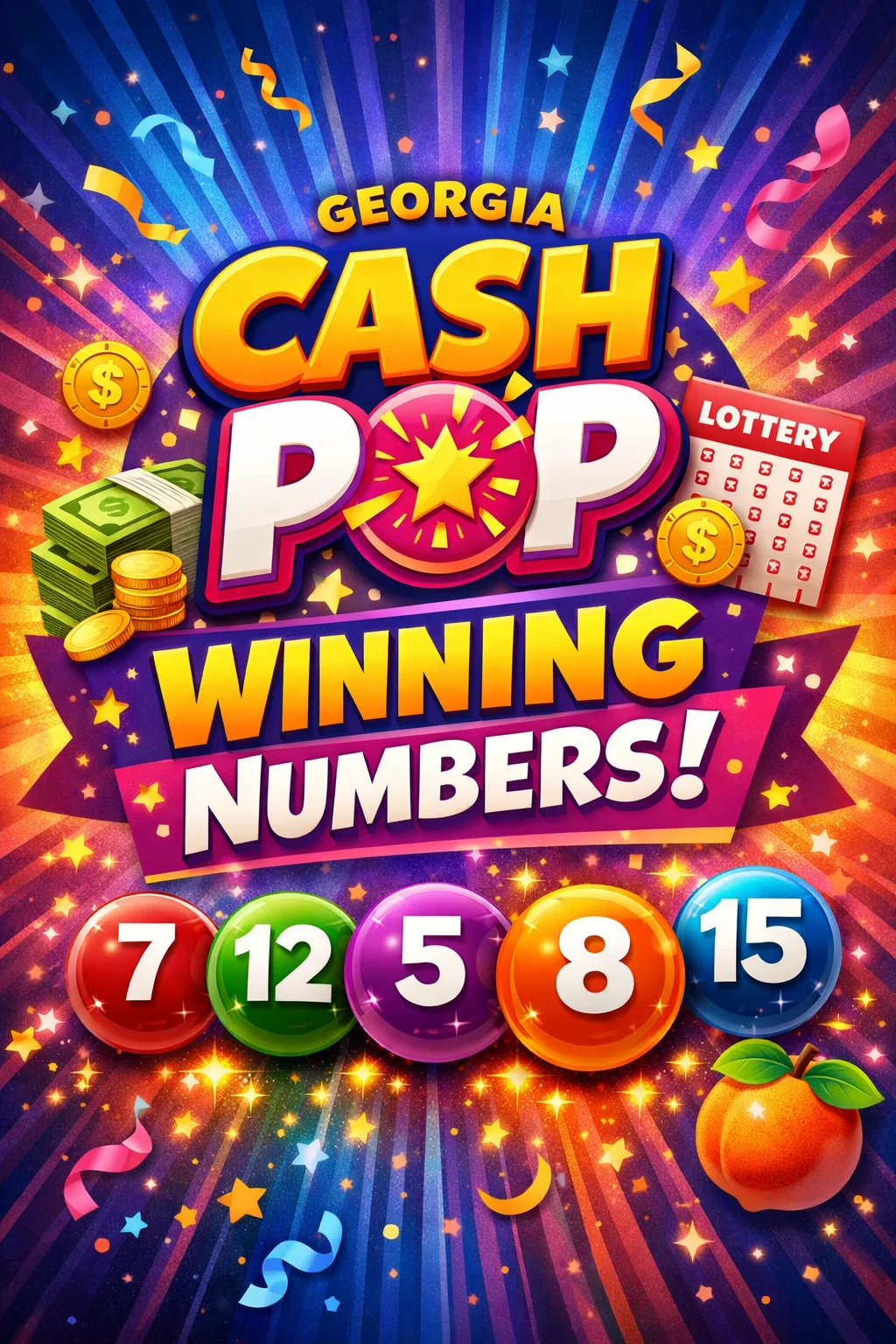 Cash Pop Georgia (GA) Lottery Results: Latest Winning Numbers