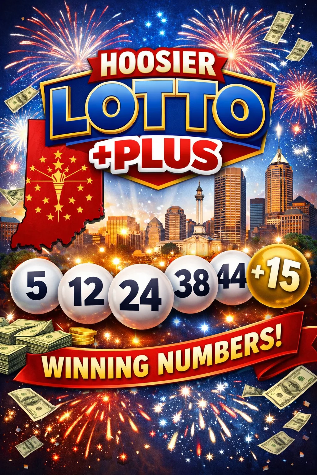 Hoosier Lotto +PLUS Indiana (IN) Lottery Results: Latest Winning Numbers