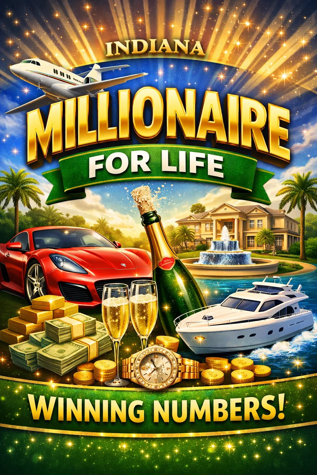 Millionaire for Life Indiana (IN) Lottery Results: Latest Winning Numbers