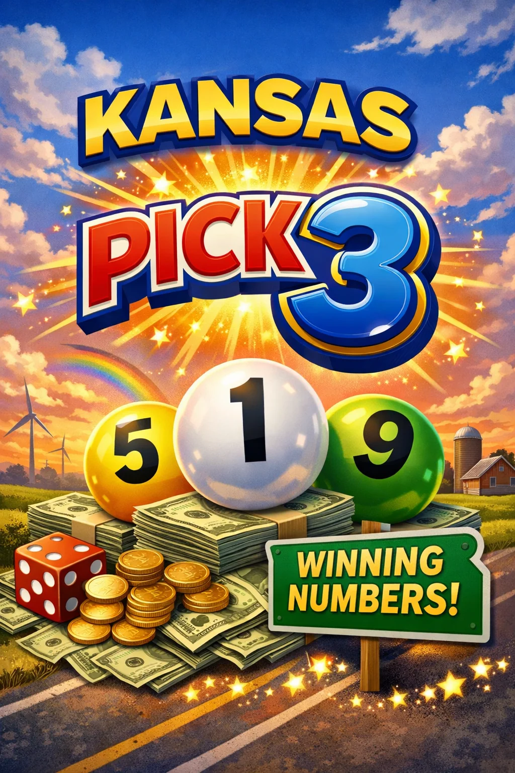 Pick 3 Kansas (KS) Lottery Results: Latest Winning Numbers