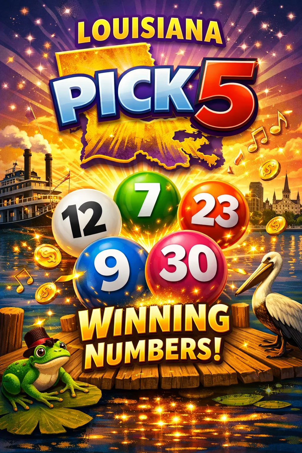 Pick 5 Louisiana (LA) Lottery Results: Latest Winning Numbers