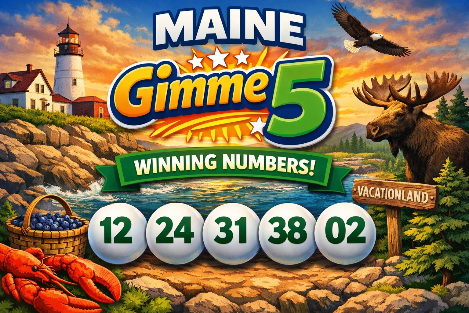 Gimme 5 Maine (ME) Lottery Results: Latest Winning Numbers