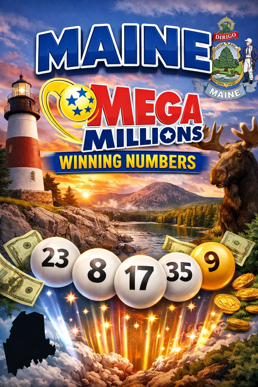 Maine (ME) Mega Millions Winning Numbers: Latest Lottery Results