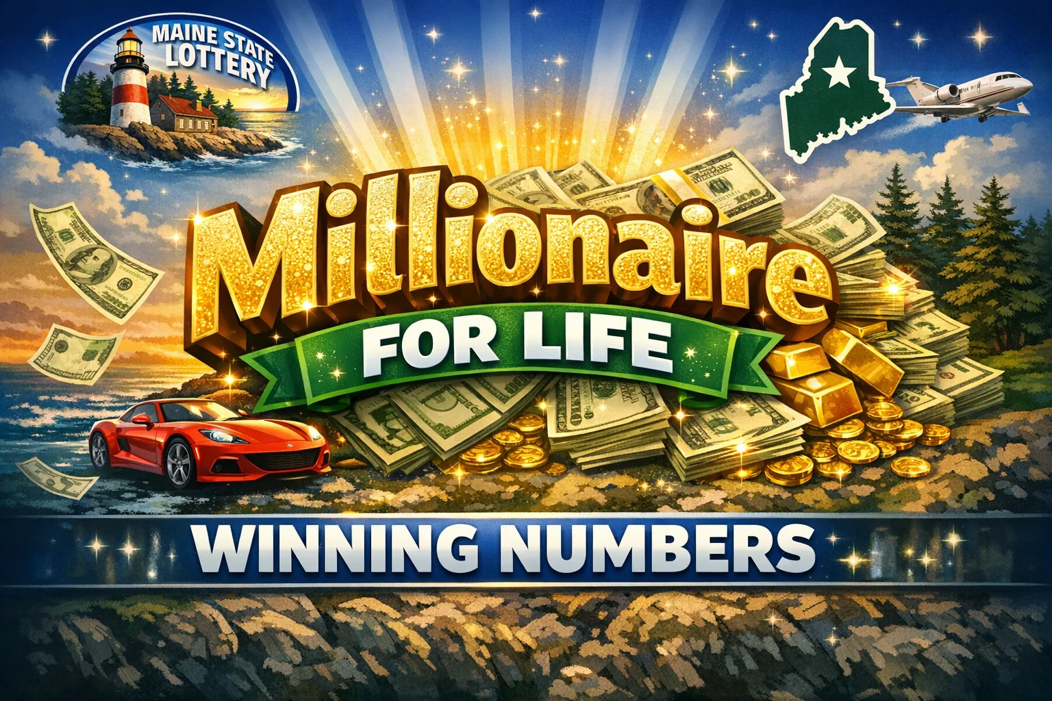 Millionaire for Life Maine (ME) Lottery Results: Latest Winning Numbers