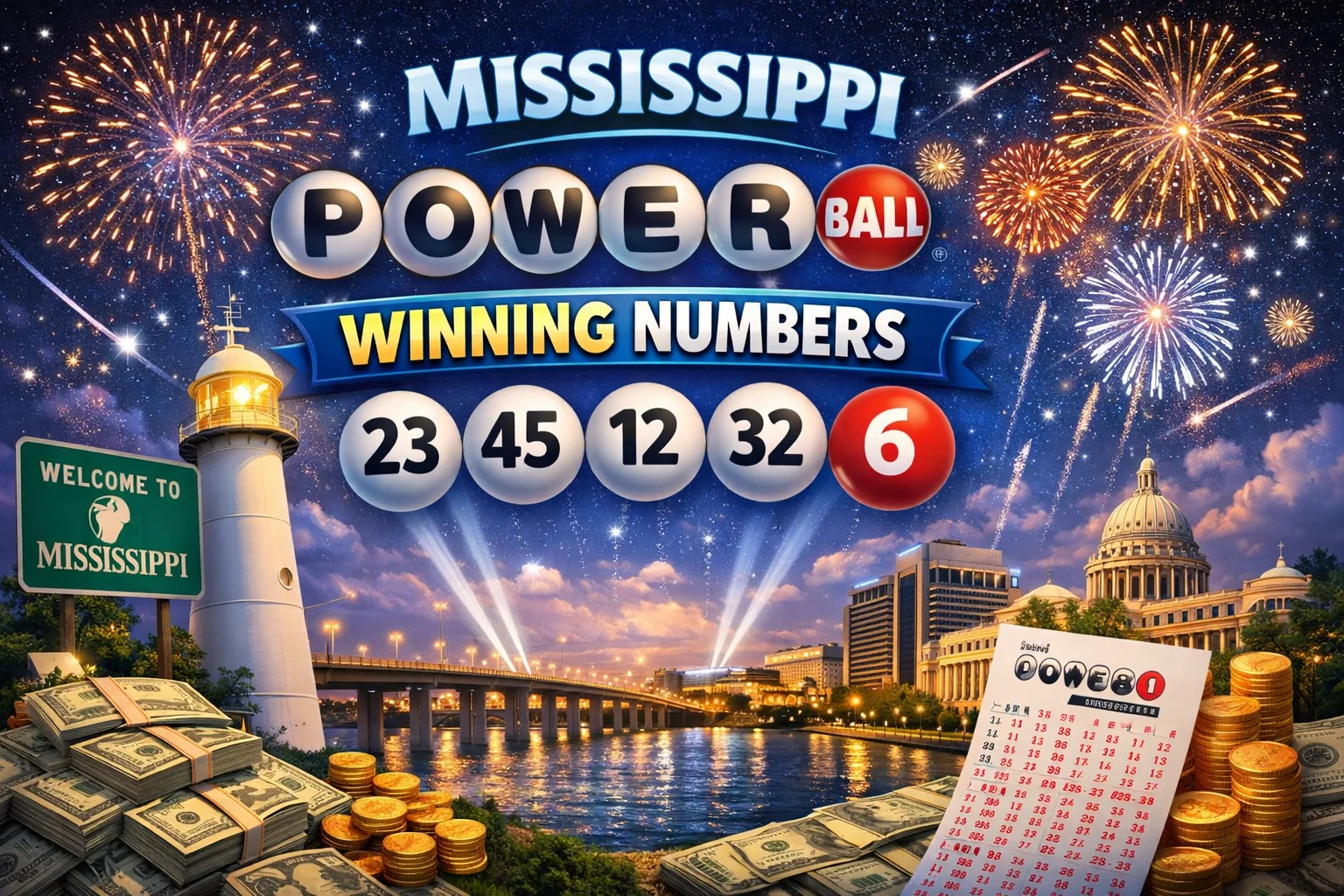 Mississippi (MS) Powerball Winning Numbers: Latest Lottery Results