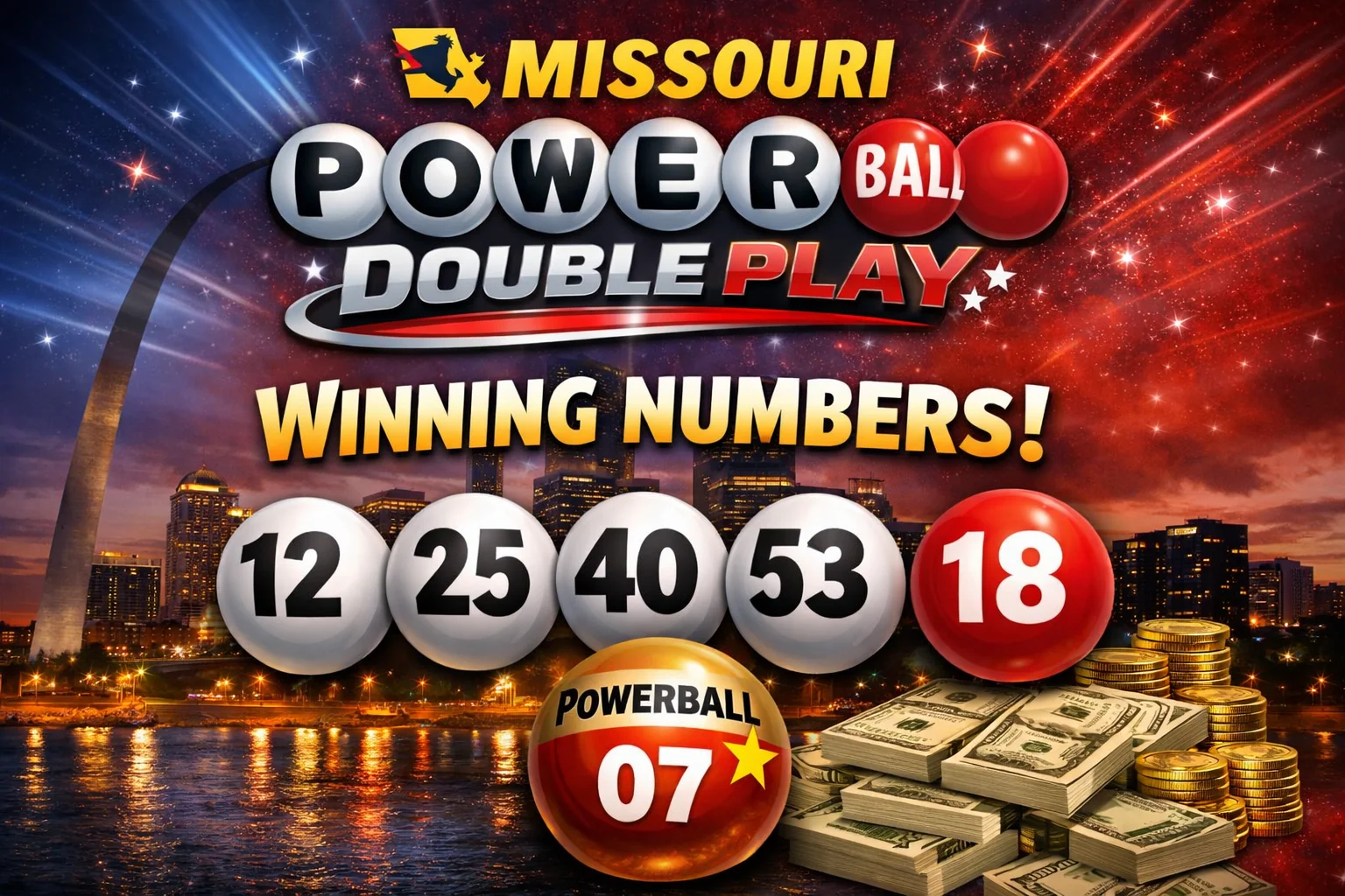 Missouri (MO) Powerball Double Play Winning Numbers: Latest Lottery Results