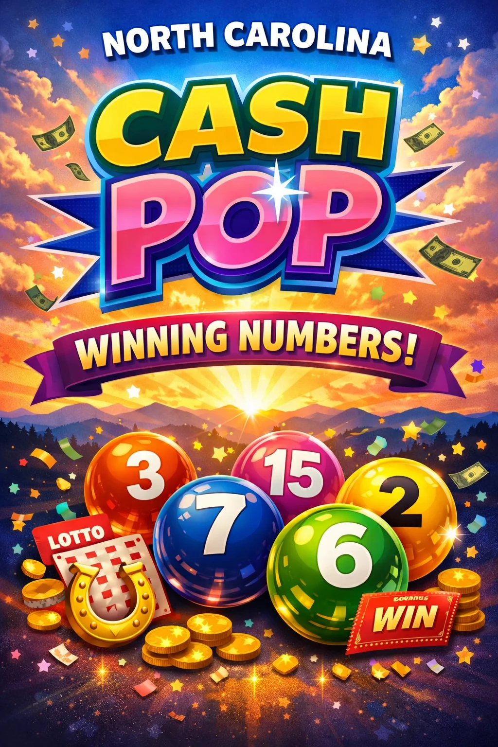 Cash Pop North Carolina (NC) Lottery Results: Latest Winning Numbers