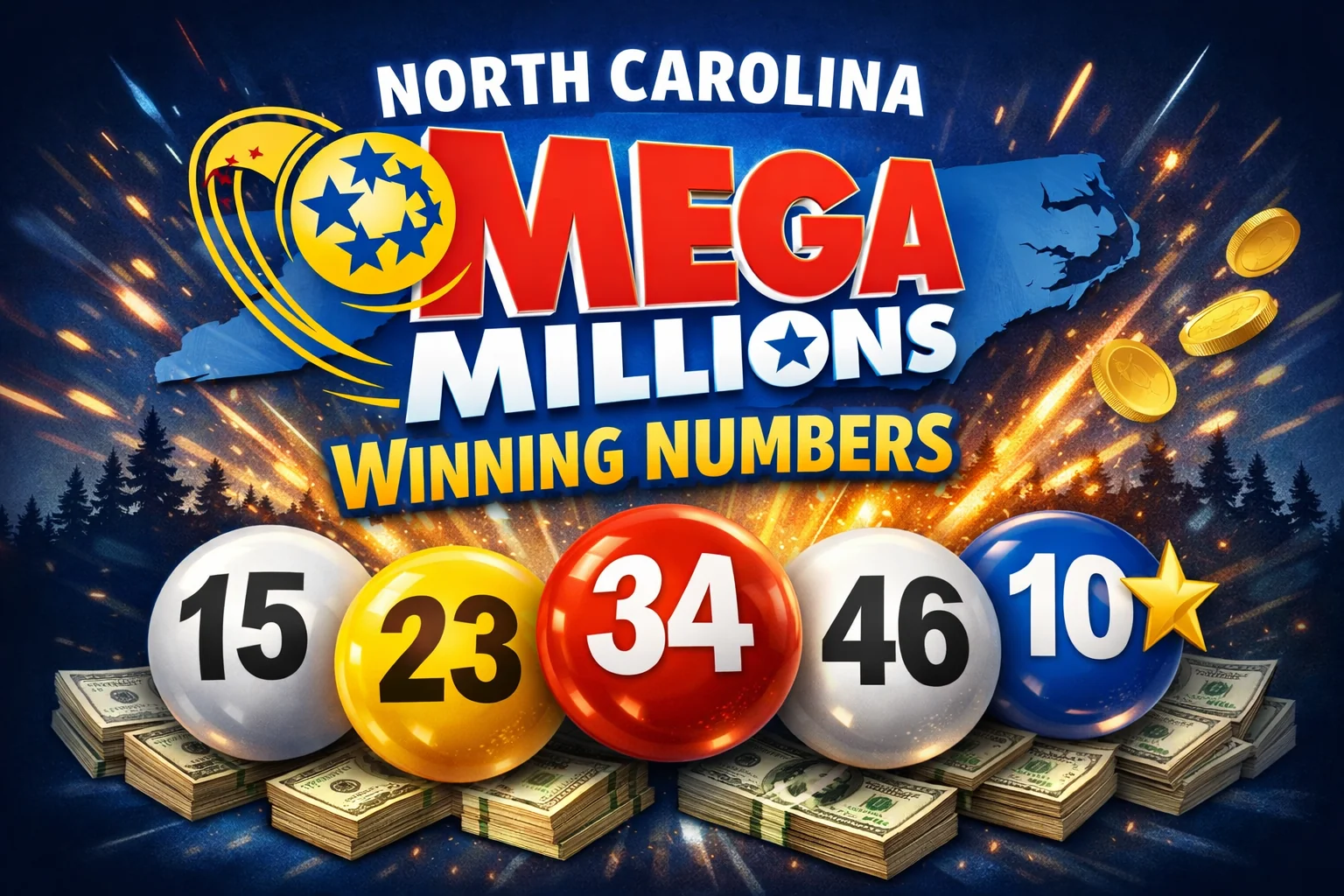 North Carolina (NC) Mega Millions Past Results: Historical Winning Numbers