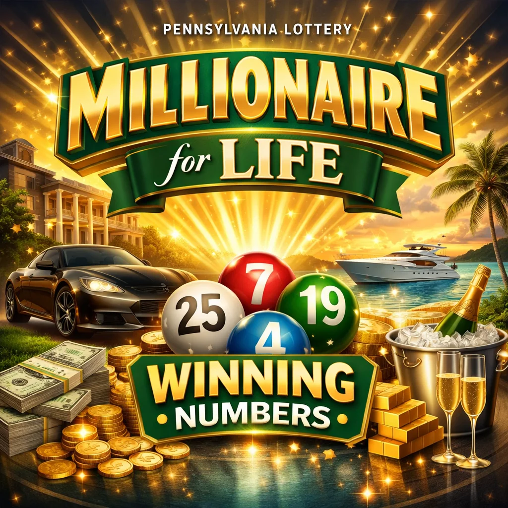 Millionaire for Life Pennsylvania (PA) Lottery Results: Latest Winning ...