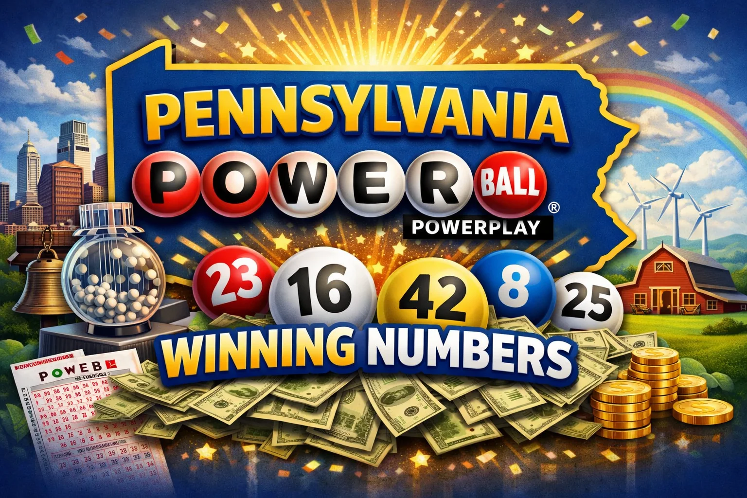 Pennsylvania (PA) Powerball Past Results: Historical Winning Numbers