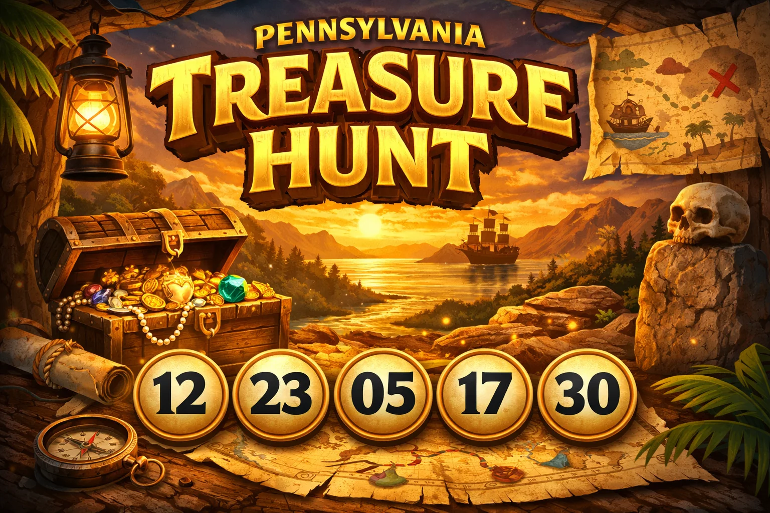 Treasure Hunt Pennsylvania (PA) Lottery Results: Latest Winning Numbers