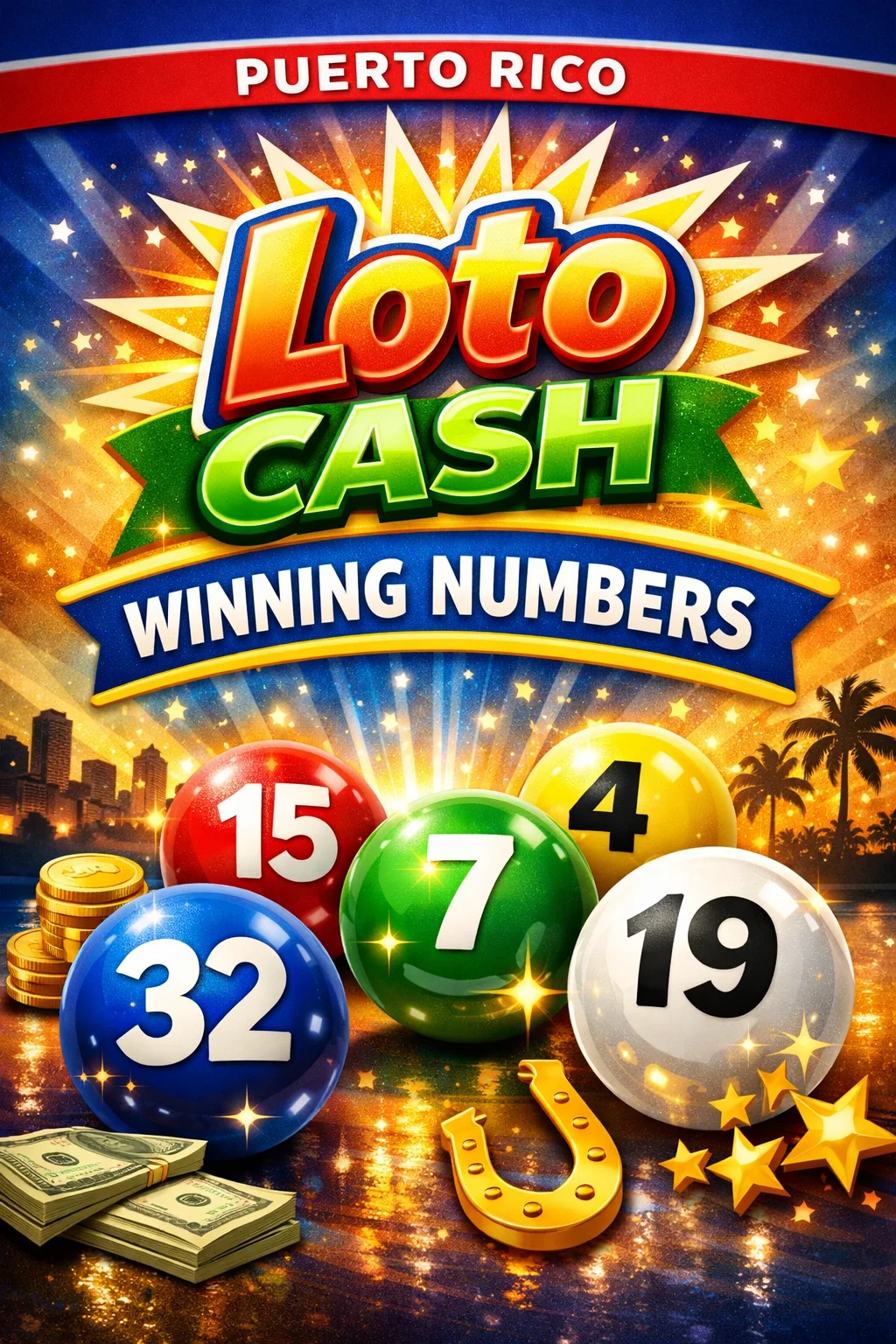 Loto Cash Puerto Rico (PR) Lottery Results: Latest Winning Numbers