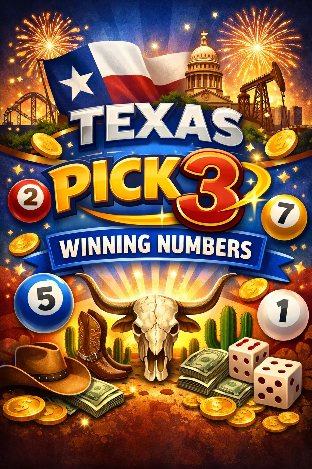 Texas (TX) Pick 3 Past Results: Historical Winning Numbers