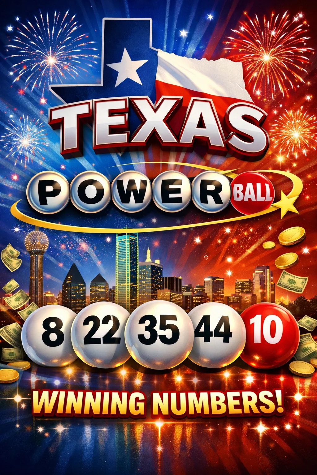 Texas (TX) Powerball Past Results: Historical Winning Numbers