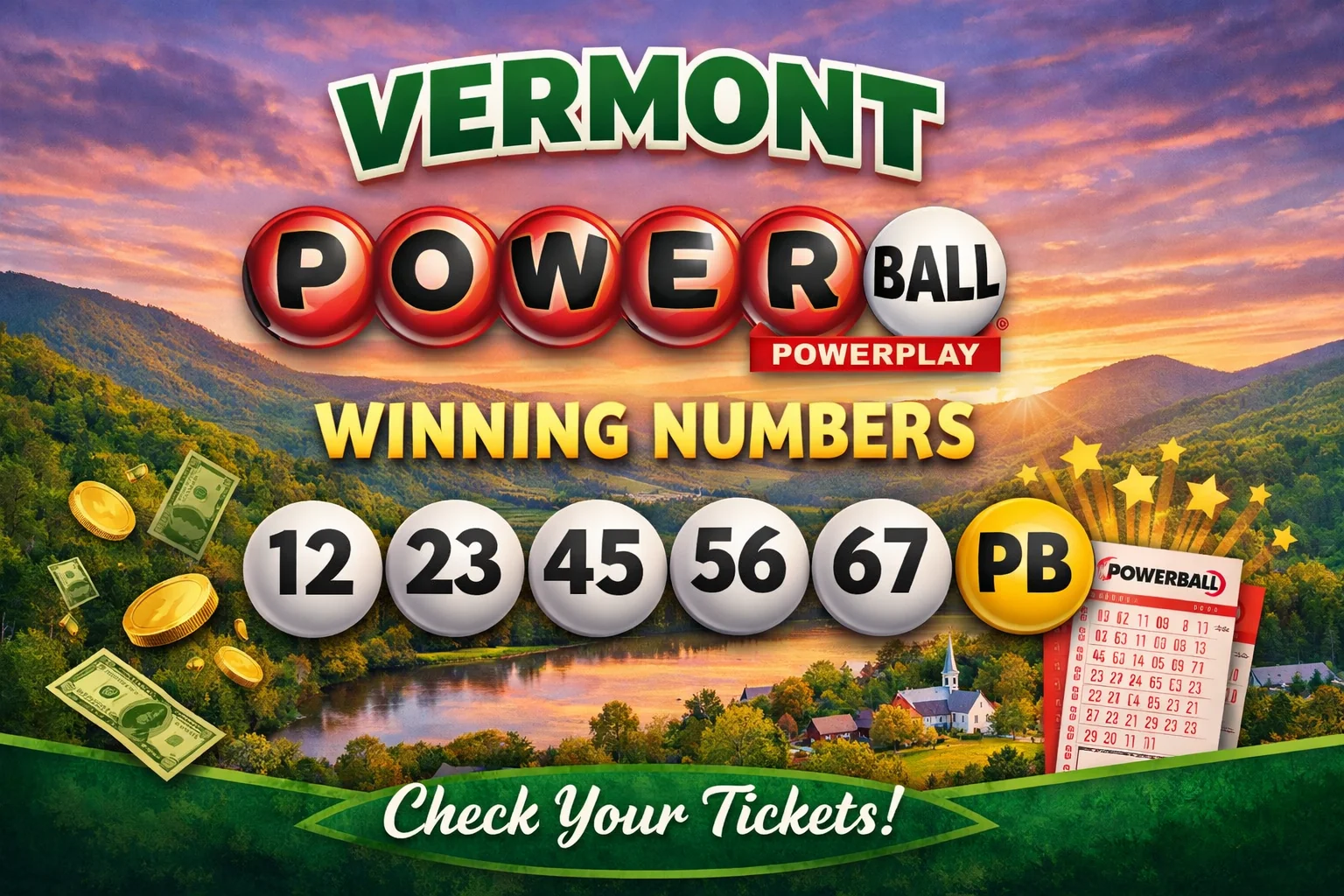 Vermont (VT) Powerball Winning Numbers: Latest Lottery Results