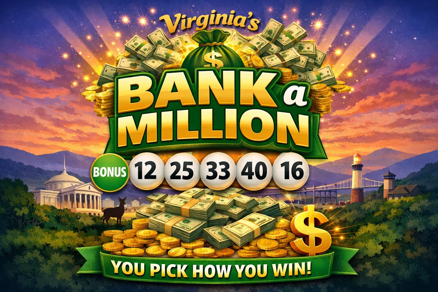 Bank a Million Virginia (VA) Lottery Results: Latest Winning Numbers