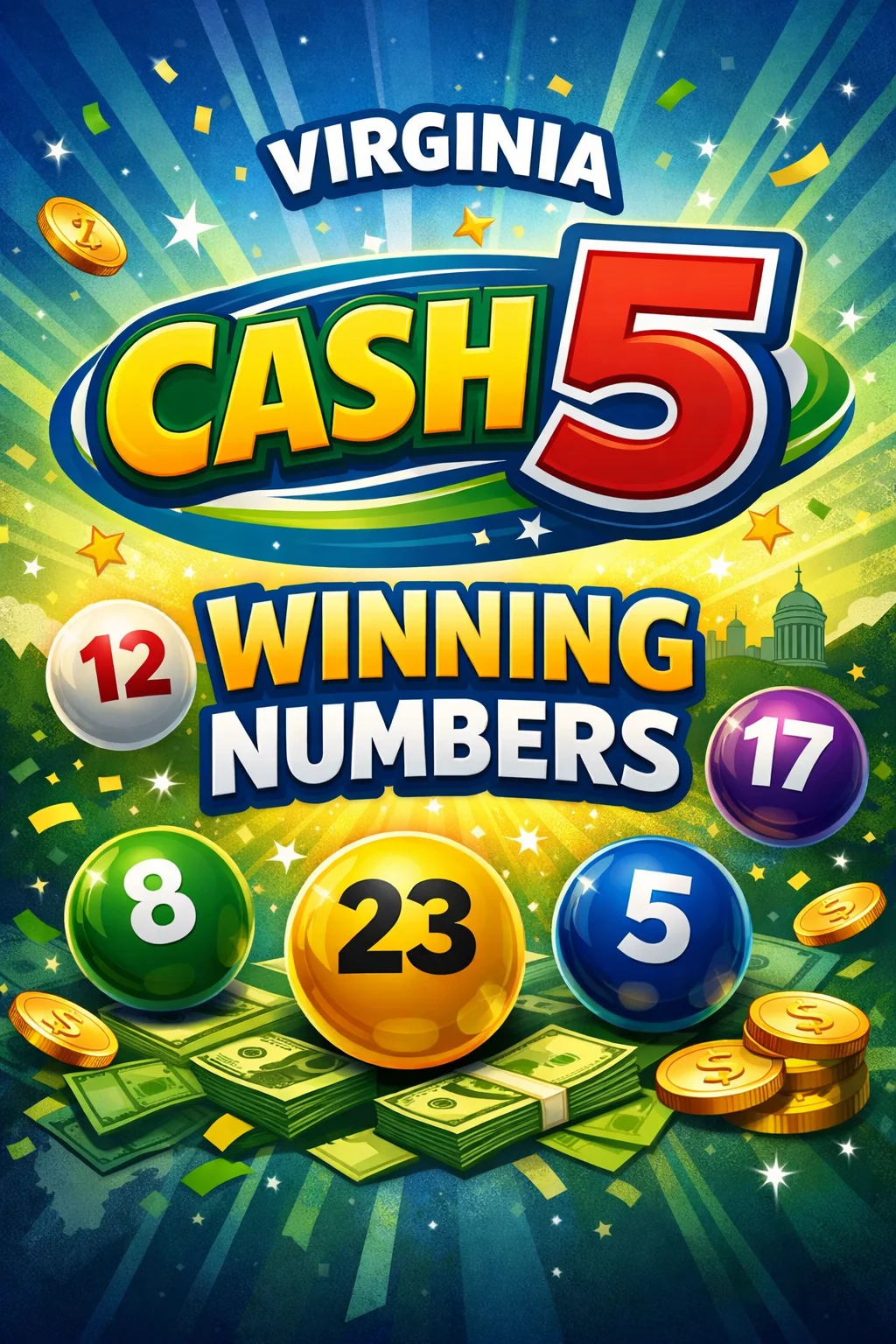 Cash 5 Virginia (VA) Lottery Results: Latest Winning Numbers