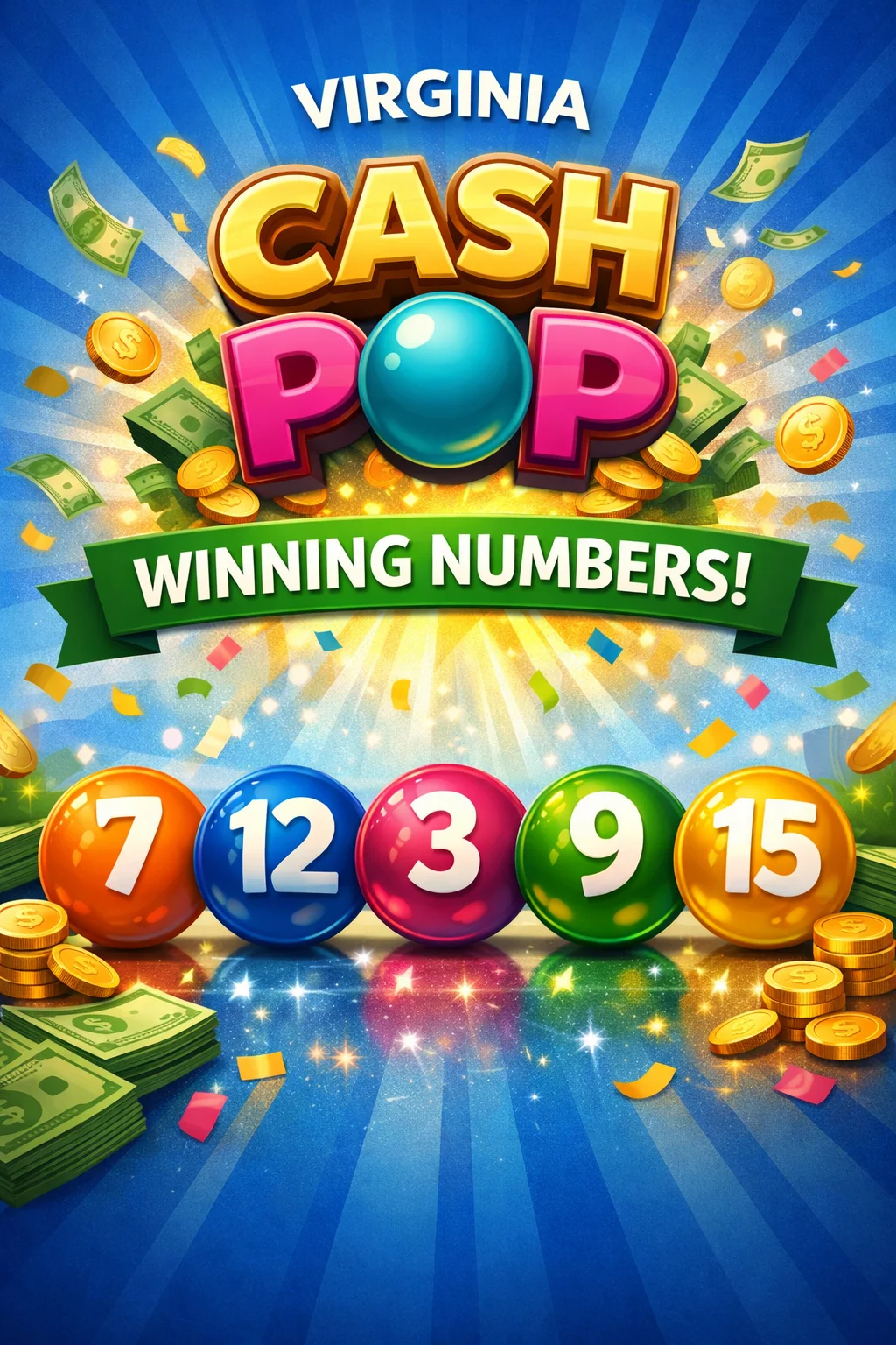 Cash Pop Virginia (VA) Lottery Results: Latest Winning Numbers