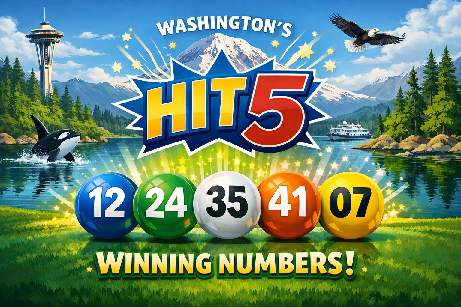 Hit 5 Washington (WA) Lottery Results: Latest Winning Numbers