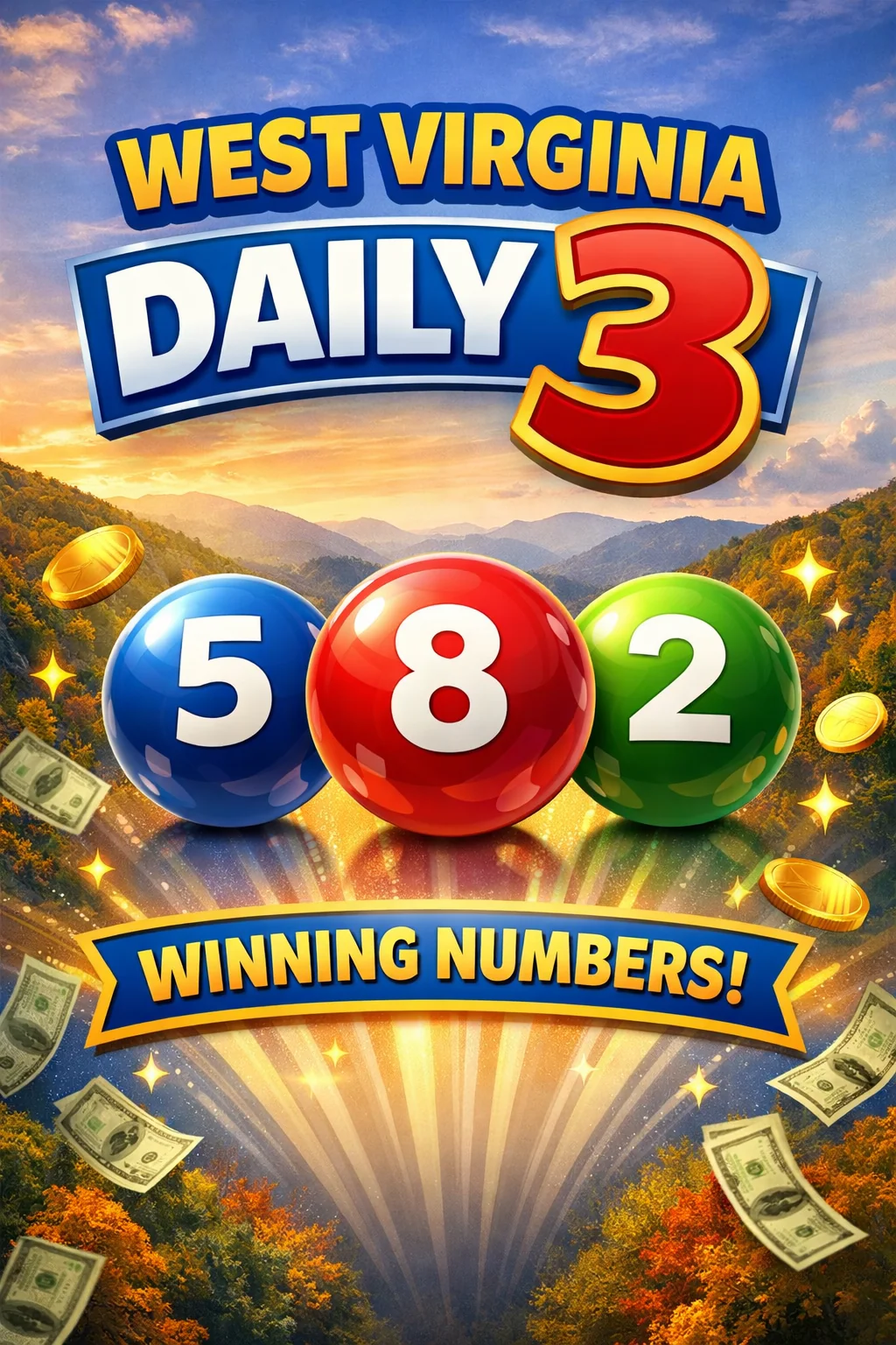 Daily 3 West Virginia (WV) Lottery Results: Latest Winning Numbers