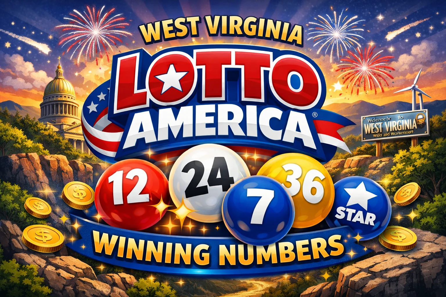 Lotto America West Virginia (WV) Lottery Results: Latest Winning Numbers