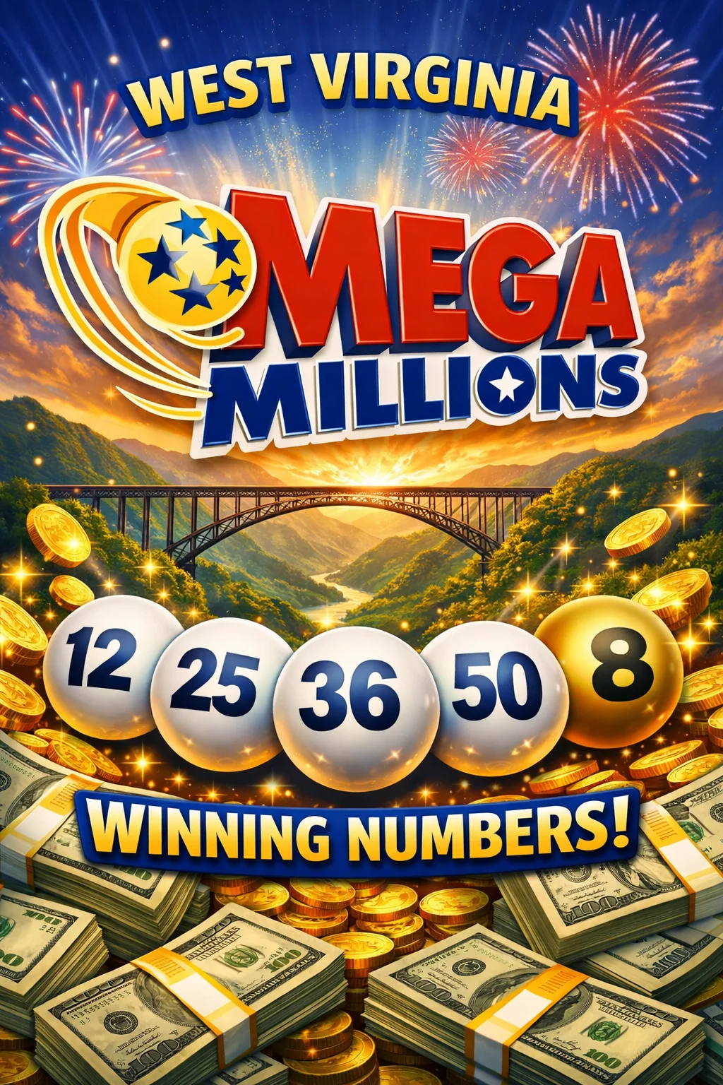 West Virginia (WV) Mega Millions Winning Numbers: Latest Lottery Results