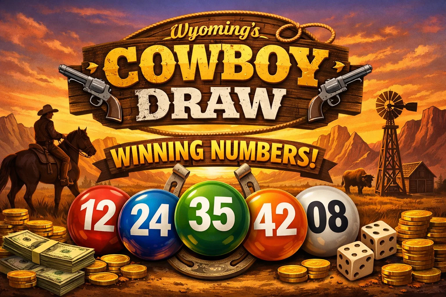 Cowboy Draw Wyoming (WY) Lottery Results: Latest Winning Numbers