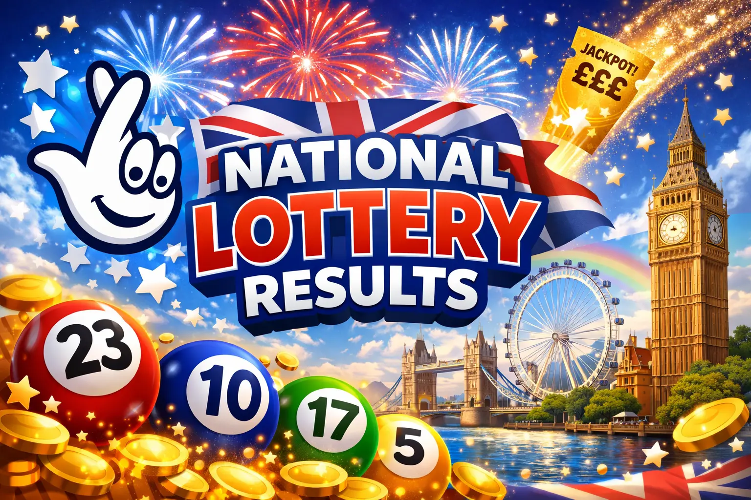 Lottery Results UK — Today’s National Lottery Results